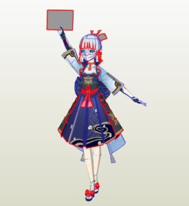 Genshin Impact Kamisato Ayaka Paper Craft