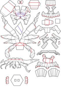Genshin Impact Chibi Raiden Shogun Papercraft