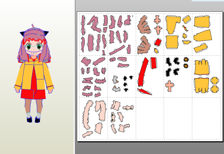 Spy X Family Anya Papercraft