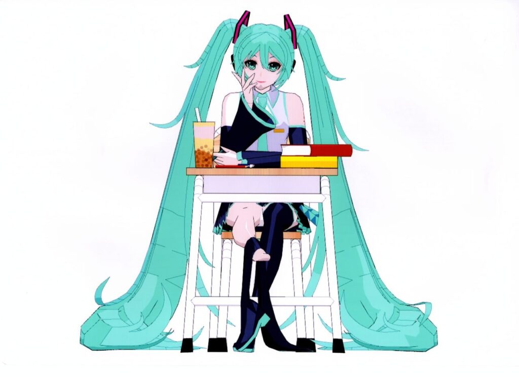 Back To School Classroom Miku Papercraft
