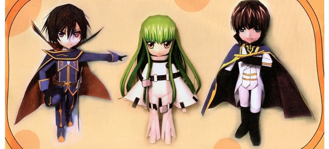 Code Geass Chibi Papercraft Set