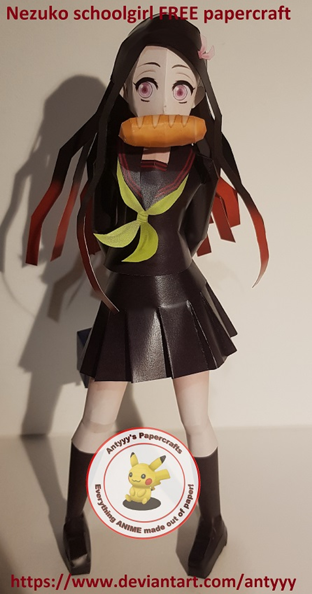 School Girl Nezuko Papercraft