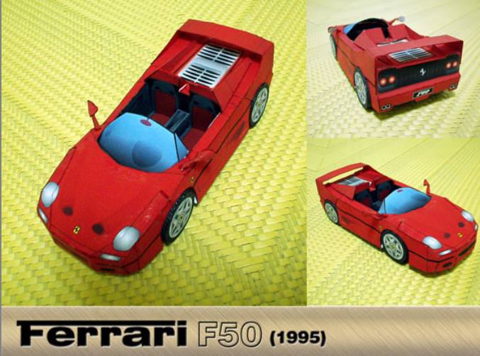 Ferrari F50 1995 Series Papercraft